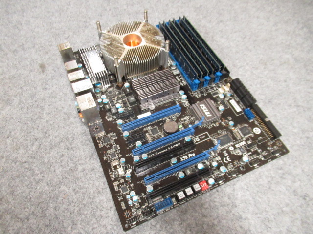 MSI X58 PRO VER3.1 MS-7522 ATX マザーボード / corei7-950 3.07Ghz / 4GB 6枚 ...